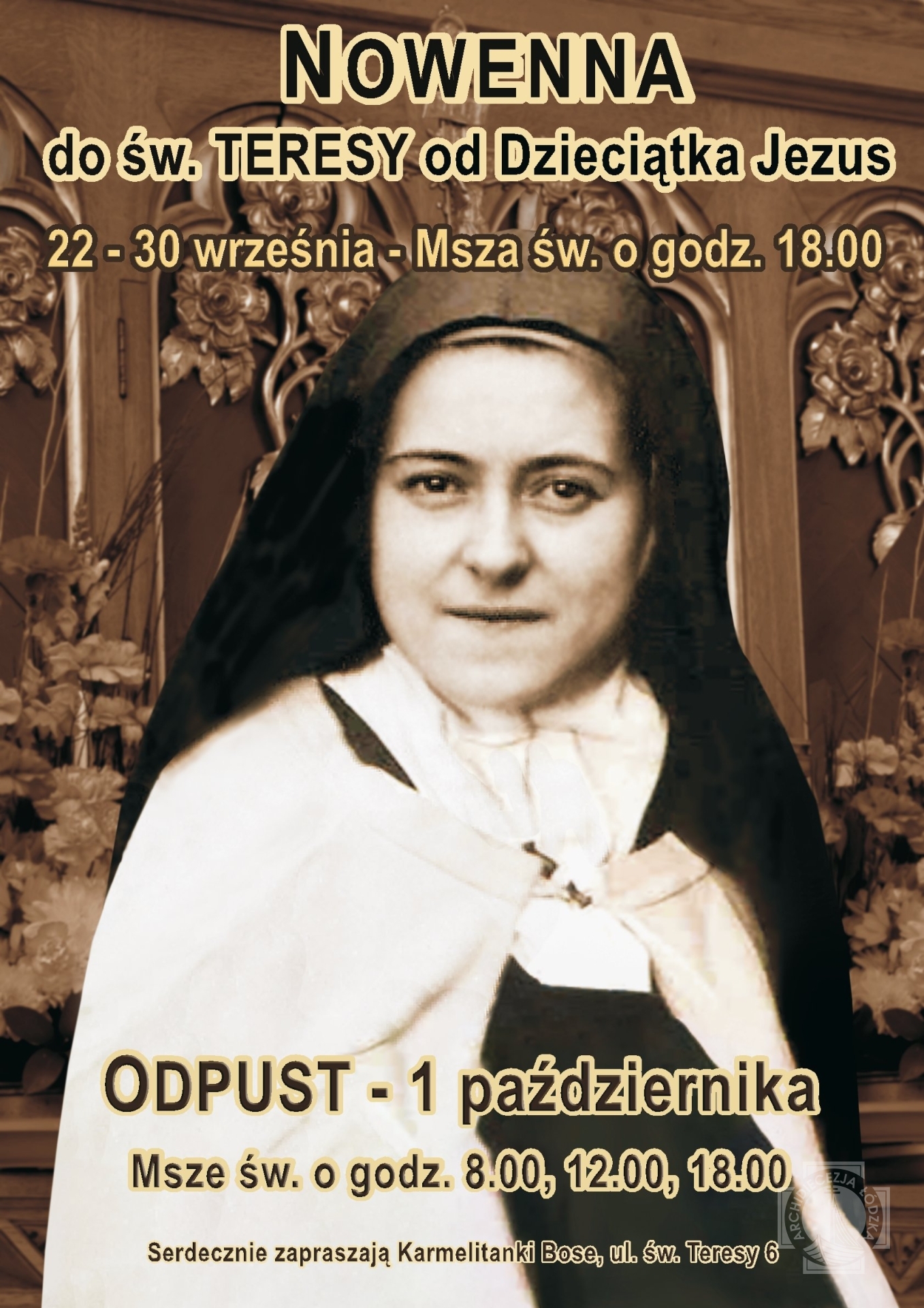Nowenna do św. Teresy od Dzieciątka Jezus | Archidiecezja Łódzka