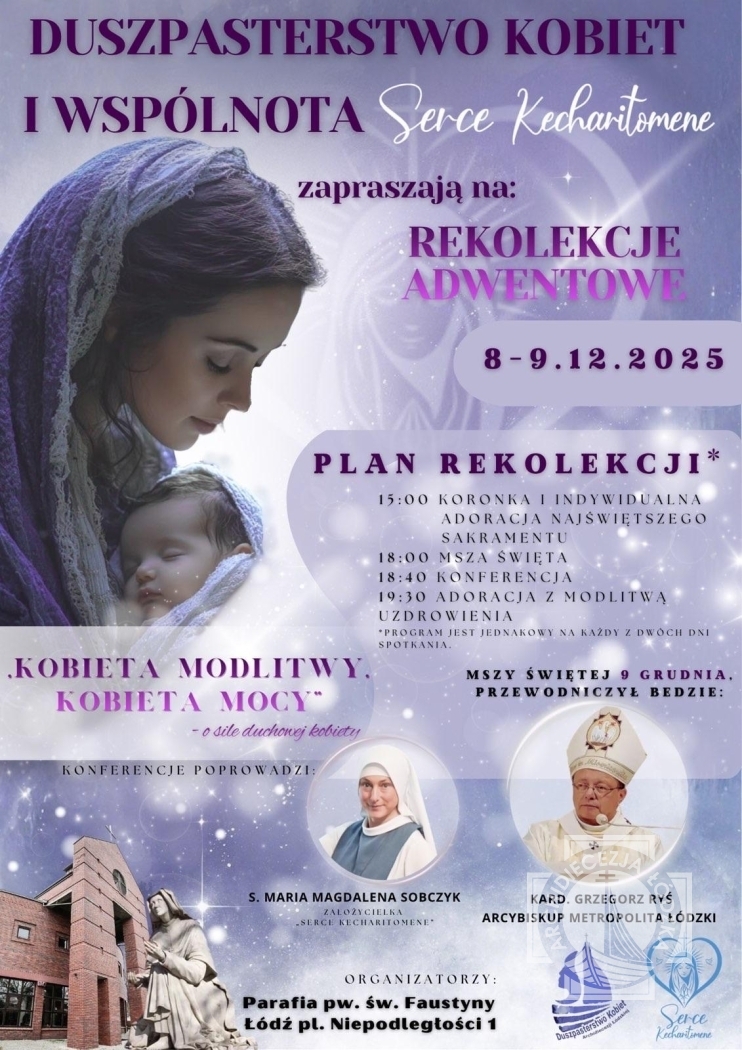 Rekolekcje adwentowe dla kobiet | Archidiecezja Łódzka